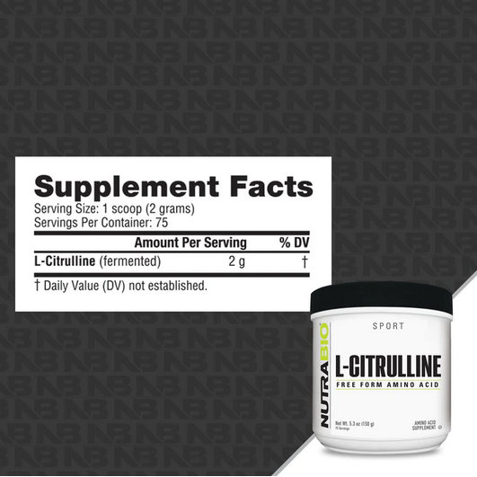 Nutrabio L-Citrulline | Nutrishop Boca
